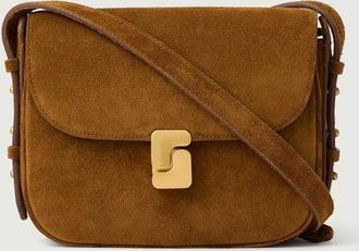 SOEUR SAC BELLISSIMA MINI MARRON CRO&Ucirc;TE DE CUIR