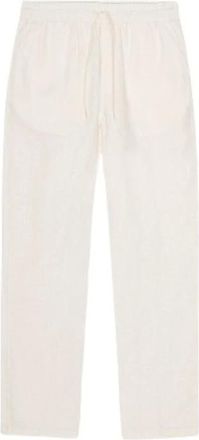 Les Deux Homme, Pantalons, Blanc, Taille: XL Patrick Linen Pants