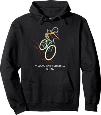 Whyitsme Design Lustige Damen Mountainbiking M&auml;dchen Mountainbiker Pullover Hoodie