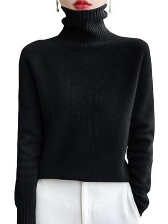 Generic Pull Femme Hiver Pull &Agrave; Col Roul&eacute; en Pure Laine M&eacute;rinos pour Femme &Eacute;pais Et Chaud Manches Longues en Cachemire Tricot&eacute; Id&eacute;al pour LAutomne Et lhiver N