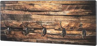 Haku M&ouml;bel Wandgarderobe Bronze, Motiv, MDF, Metall - Ma&szlig;e: B 60 cm x H 25 cm x T 8 cm, Style: Modern