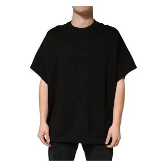 Dolce & Gabbana T-Shirt mit Rundhalsausschnitt - - Tops - Herren - Schwarzk - L
