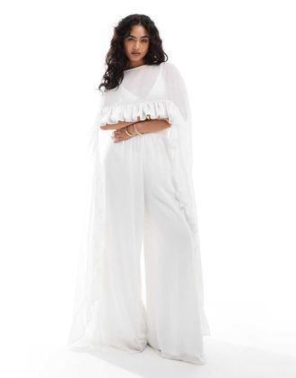 Tfnc Top cape densemble à volants - Crème-Neutre