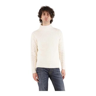 Pantaloni Torino Rollkragenpullover - - Knitwear - Herren - Wei&szlig; - L