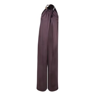 Stella McCartney Silberner &auml;rmelloser Jumpsuit mit Ketten-Detail - - Jumpsuits & Playsuits - Damen - Lila - XS