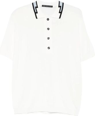 low brand Homme, Tops, Blanc, Taille: S Lm26005A014 Polo
