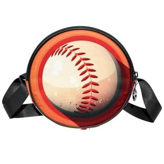 Generic Sac &agrave; bandouli&egrave;re Circle pour femme, petit sac &agrave; bandouli&egrave;re avec fermeture &eacute;clair et bretelles r&eacute;glables style d&eacute;contract&eacute; pour femmes et filles