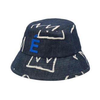 &Eacute;tudes Studio unisex, Accessoires, Bleu, Taille: ONE Size Chapeau Seau Graphique Bleu Denim