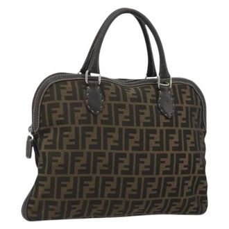 Fendi Pre-owned Sac &agrave; main Zucca Canvas - Femme - Pre-owned - Brun - Taille: ONE Size