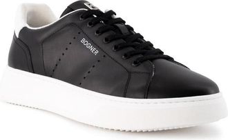 Bogner Herren Sneaker schwarz Glattleder