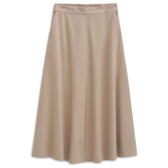 Bugatti Femme, Jupes, Beige, Taille: 40 FR Jupe Midi en Viscose &Eacute;lastique