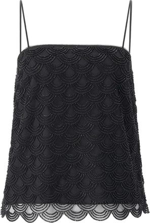 Rotate Rotate Birger Christensen, Femme, Tops, Noir, Taille: 42 FR Hauts sans manches