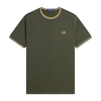 Fred Perry T-Shirts - - Tops - Herren - Gr&uuml;n - M