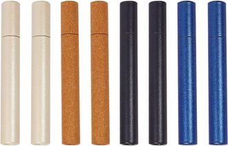 Cabilock Veemoon 8 St&uuml;ck Pack Tragbare R&auml;ucherst&auml;bchenr&ouml;hrchen aus Papier Vielseitiger R&auml;ucherst&auml;bchenhalter In Beige Blau Gelb und Schwarz Praktische Aufbewah