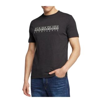 Napapijri T-Shirt Kurzarm - - Tops - Herren - Schwarzk - L