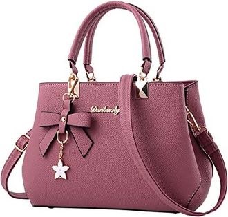 Generic Sac à Main Femme Mode Simili Cuir PU Bandoulieres Compartiment Elégant Chic Zippé Porte Monnaie Et Grande Capacité Sac à Main Top Grip Sac à Bandouliè