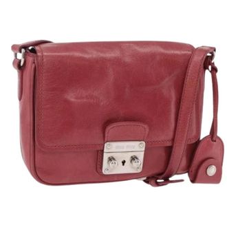 Miu Miu Sac &agrave; bandouli&egrave;re Pre-owned - Femme - Pre-owned - Rouge - Taille: ONE Size