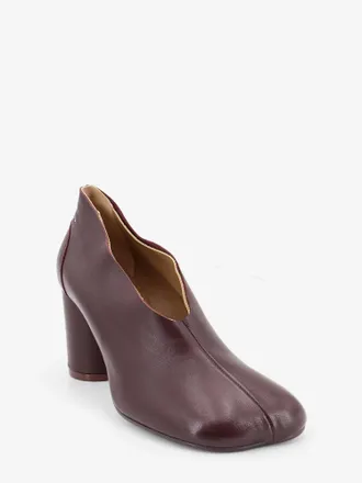 Maison Margiela Womens Leather Pump Anatomic Toe Purple Pumps High Heel Shoes