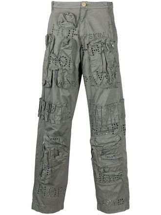 Walter Van Beirendonck pantalon à design déstructuré - Gris