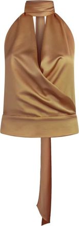 Andamane Femme, Tops, Brun, Taille: 40 FR Haut Drap&eacute;