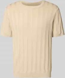 Lindbergh Strickshirt aus Viskose-Mix mit Rundhalsausschnitt