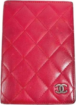 Chanel Portefeuille Vintage Pre-owned - Femme - Pre-owned - Rouge - Taille: ONE Size