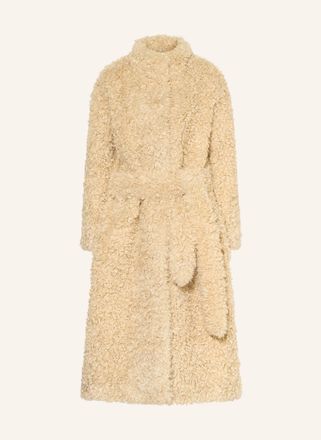 Mrs & Hugs Mrs & Hugs Teddyfell-Mantel beige