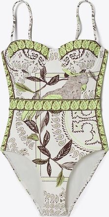 Tory Burch Damen Badeanzug mit Print