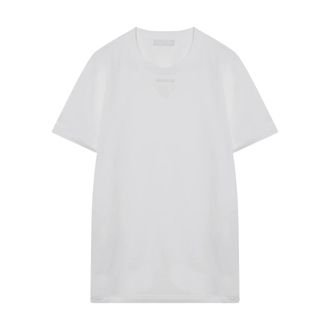 Prada Cotton T-shirt - - Tops - Herren - Wei&szlig; - M