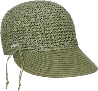 Seeberger Casquette Uni Rollable Crochet Casquette d&eacute;t&eacute; visi&egrave;re pour Le Soleil (Taille Unique - Olive)