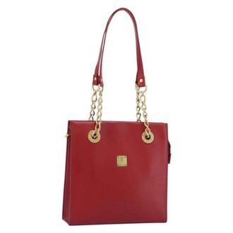MCM Sac port&eacute; &eacute;paule Pre-owned - Femme - Pre-owned - Rouge - Taille: ONE Size