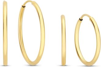 Isabel Bernard Ohrringe - Cadeau dIsabel 14 karat earring set - Gr. unisize - in Gold - f&uuml;r Damen