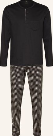 CALIDA Calida Schlafanzug Relax Cosy Vibes schwarz