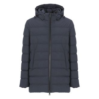 Herno Homme, Manteaux, Bleu, Taille: 3XL Quilted Down Jacket