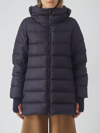 Herno Kurze A-Shape Daunenjacke aus wasserabweisendem Nylon mit Kapuze