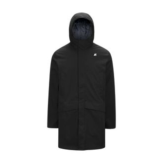 K-Way Jarno Twill Marmotta Jacket - Homme - Manteaux - Noir - Taille: 3XL