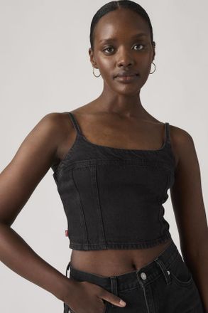 Levi's Jadine Denim Cami Tank Top - Damen - Schwarz / Schwarz