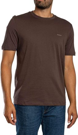 HUGO BOSS Hugo Dero222 T-Shirt mit Brustlogo - Braun
