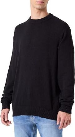 Jack & Jones Jormarbella Knit Crew Neck Pull en Tricot, Noir, XXL Homme