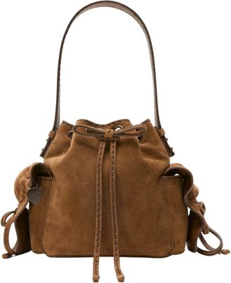 Acne Studios Femme, Sacs, Brun, Taille: ONE Size Multipocket Mini Bucket Suede