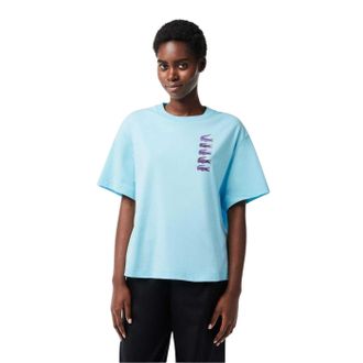 Lacoste T-Shirt f&uuml;r Damen, &Uuml;bergro&szlig; (Blau)