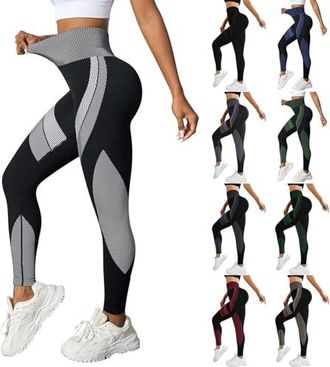 Generic Legging de compression 3D anti-cellulite Cellumove pour femme - Contr&ocirc;le du ventre - Taille haute - Bande de r&eacute;sistance sans couture - Pour le sport, 