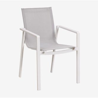 Sklum Sklum - Stapelsessel aus Aluminium Eika Gardenia Wei&szlig;