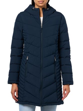Tommy Hilfiger Damen Every Day Essential Long Lightweight Coat Lang, verstaubar, Marineblau, XL