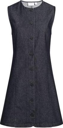 Vila Mini-robe en denim de coton m&eacute;lang&eacute;