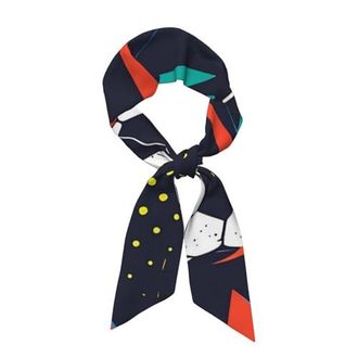 Generic &Eacute;charpe de football color&eacute;e pour femme - &Eacute;charpe tour de cou pour sac &agrave; main - En satin de soie - Pour le sport, le yoga, le visage