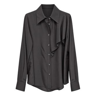 Tela Bridget Cacao Bluse - - Blouses & Shirts - Damen - Grau - XS