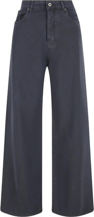Miu Miu wide-leg five-pockets jeans - Grau