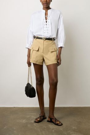 Gerard Darel Short &agrave; poches en coton - CLEMY - Sable