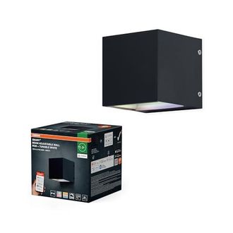 Osram Applique ext&eacute;rieur SMART+ Matter over Wifi Beam, 8W 750lm gris,blanc r&eacute;glable 3000K-6500K et 16 millions de couleurs,angle de faisceau directionnel,co